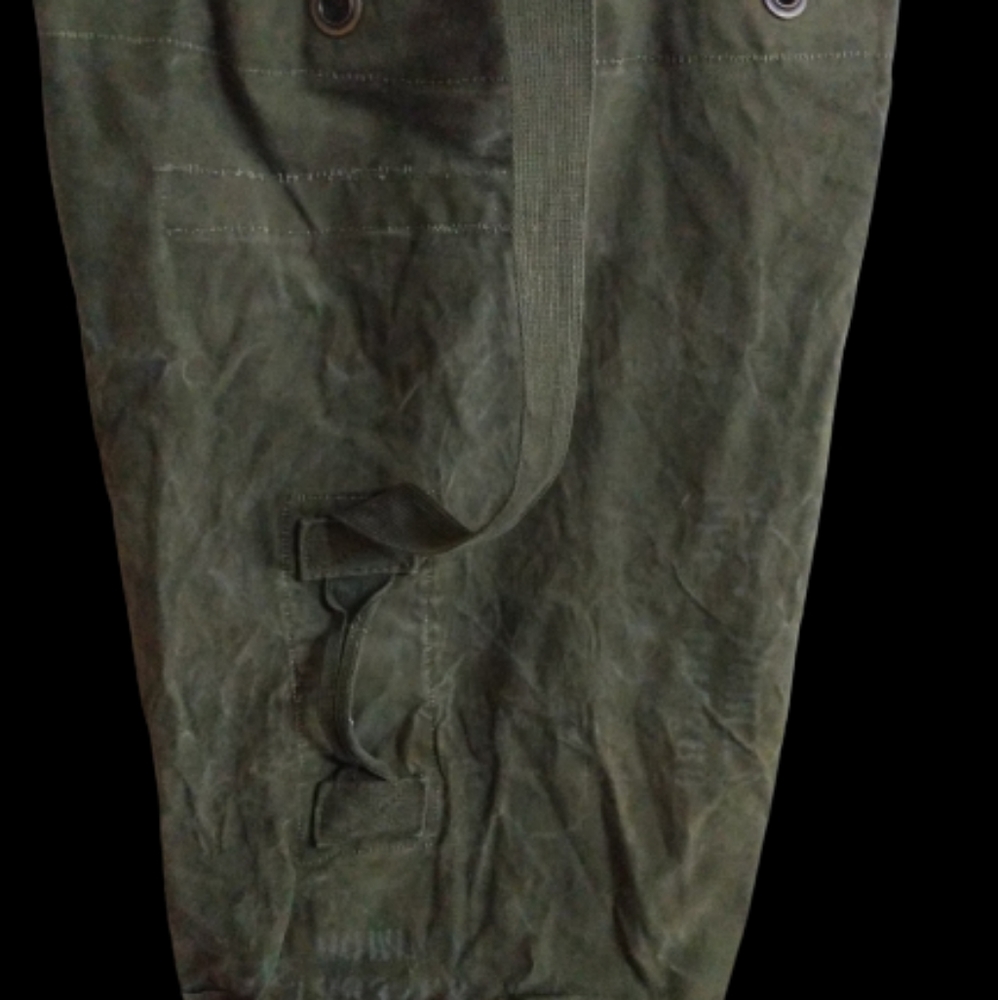 Ww2 Ruck Sack Usn Navy Duffle Bag Named Numbered Heavy - Gem